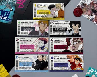 Anime Prescription Bottle Stickers - Etsy