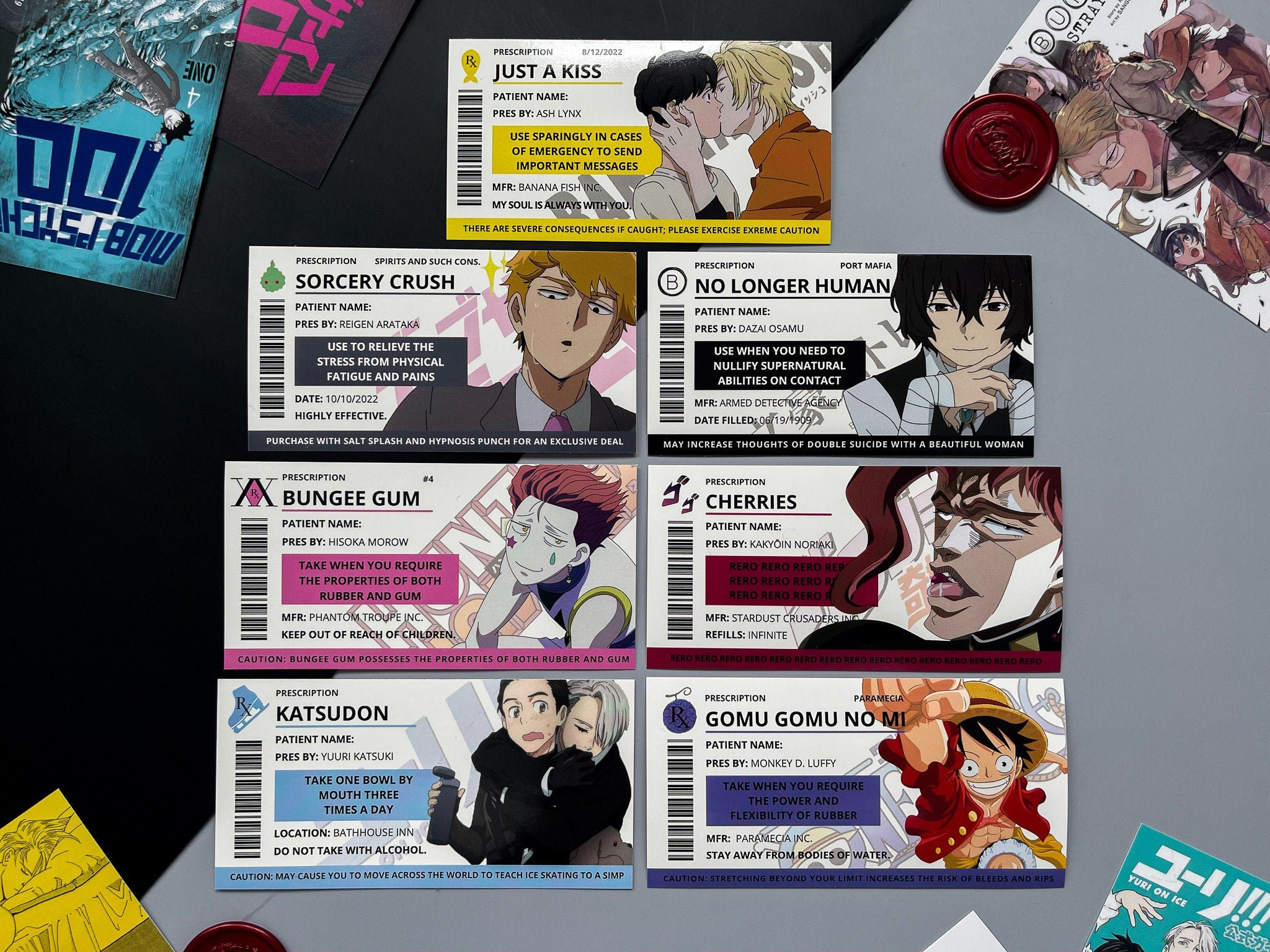 Anime Prescription - Etsy