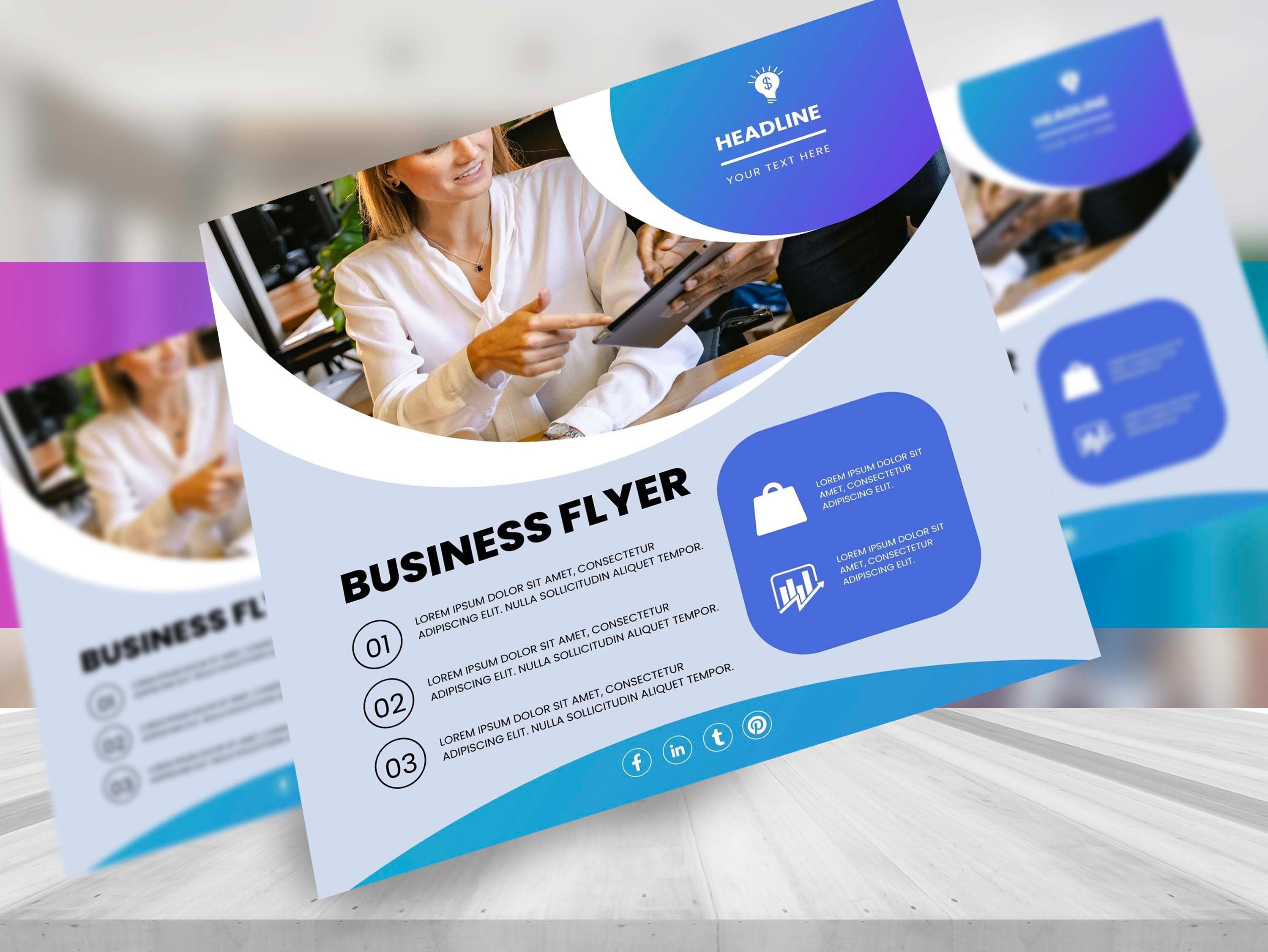 BUSINESS FLYER DIY Editable Canva Template, Printable & Social Media ...
