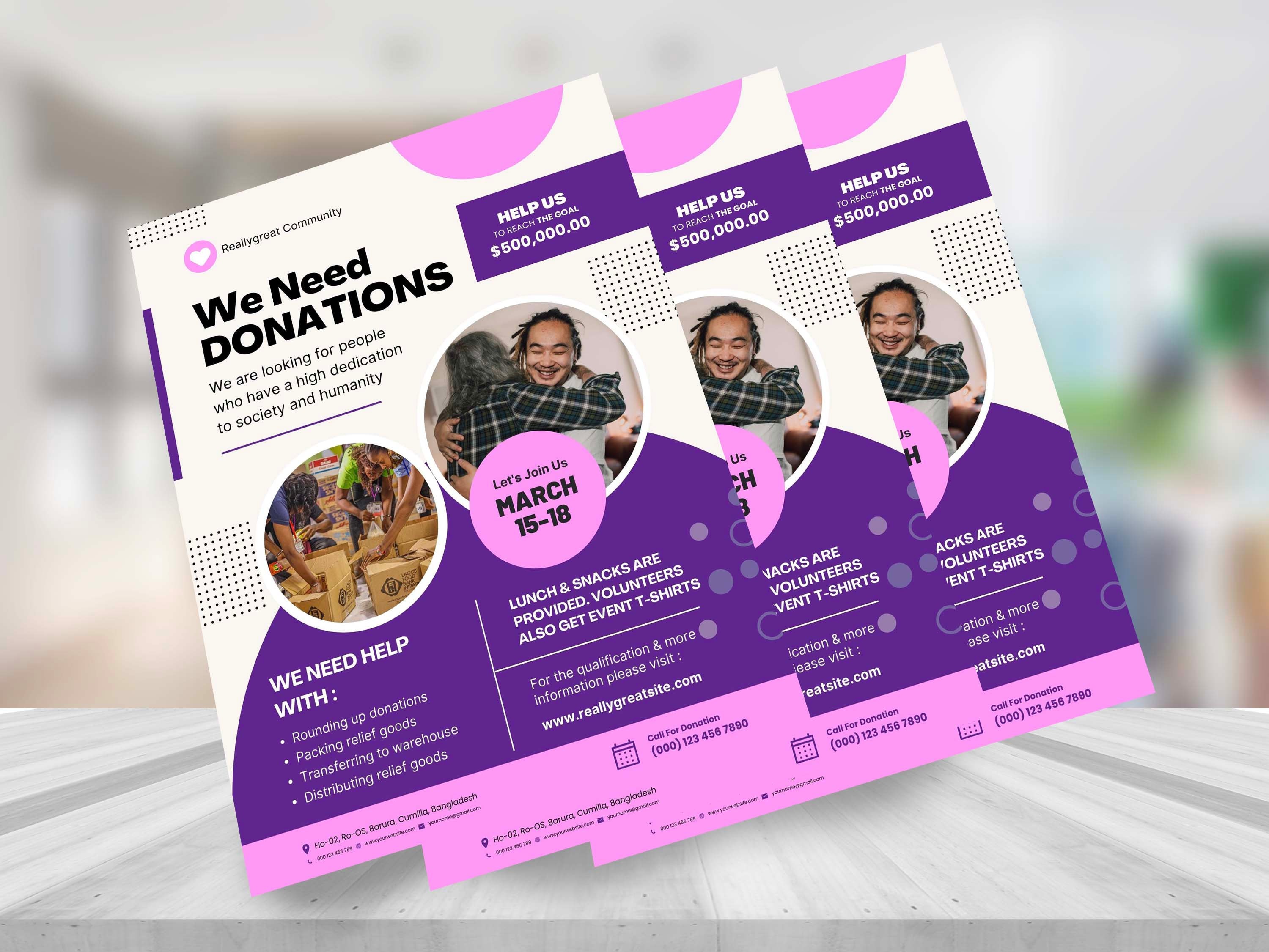 CHARITY FUNDRAISER FLYER Diy Editable Canva Template, Printable ...