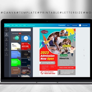 MONTESSORI FLYER DIY Editable Canva Template, Printable & Social Media ...