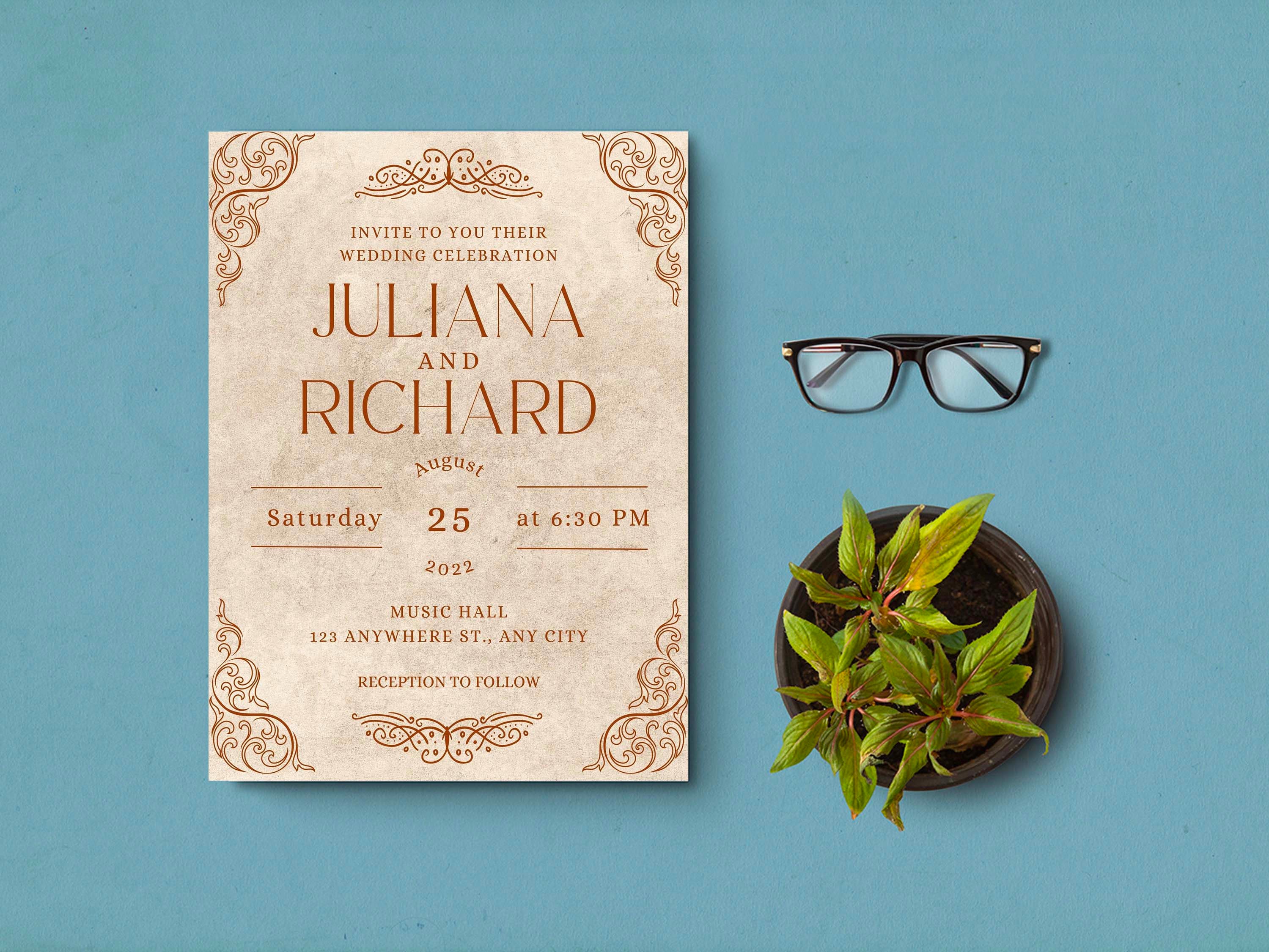 WEDDING VENUE FLYER Diy Editable Canva Template, Printable & Social ...