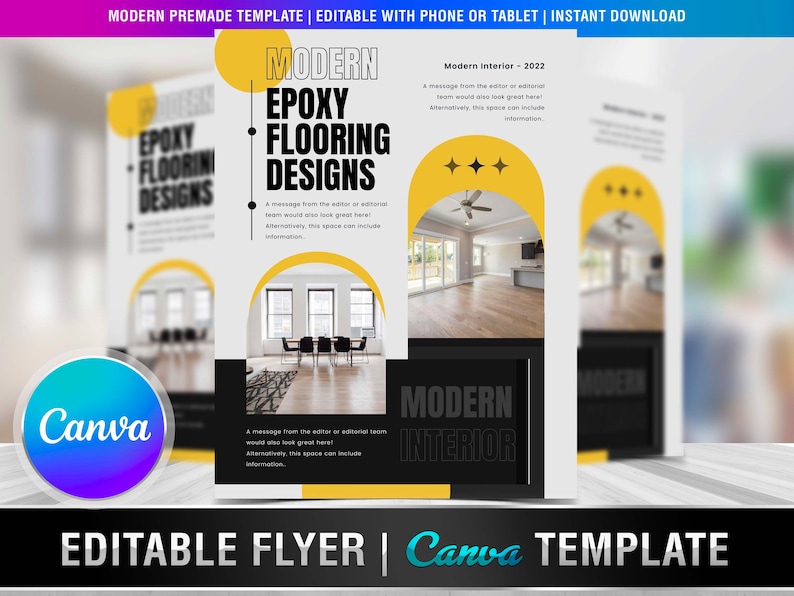 EPOXY FLOORING FLYER Diy Editable Canva Template, Printable & Social ...