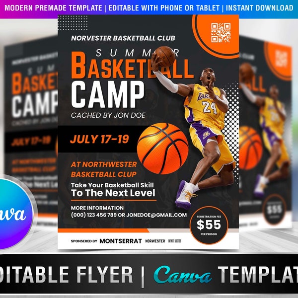 Canva Sports Flyer - Etsy