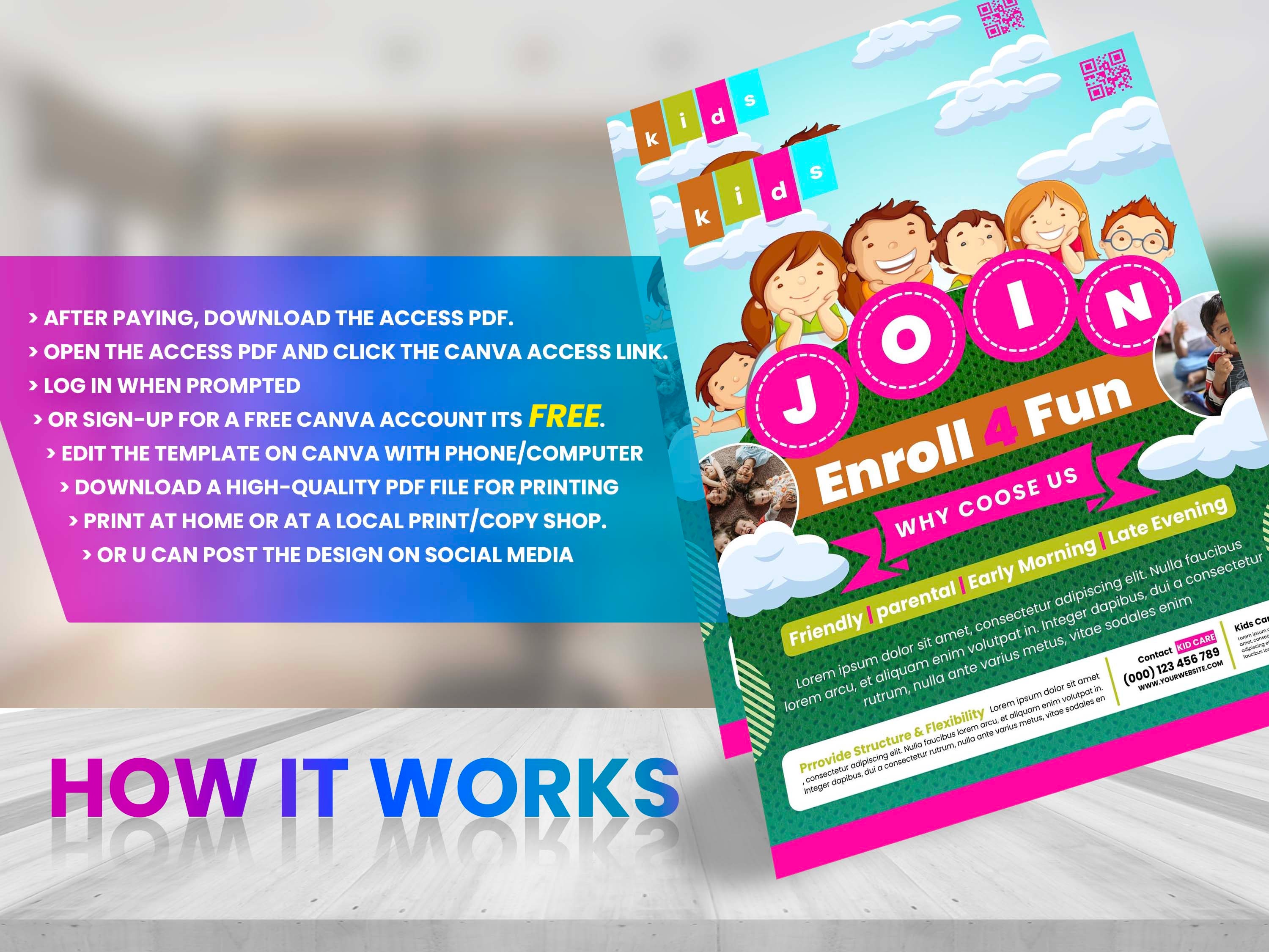 AFTER SCHOOL PROGRAM Flyer Diy Editable Canva Template, Printable ...