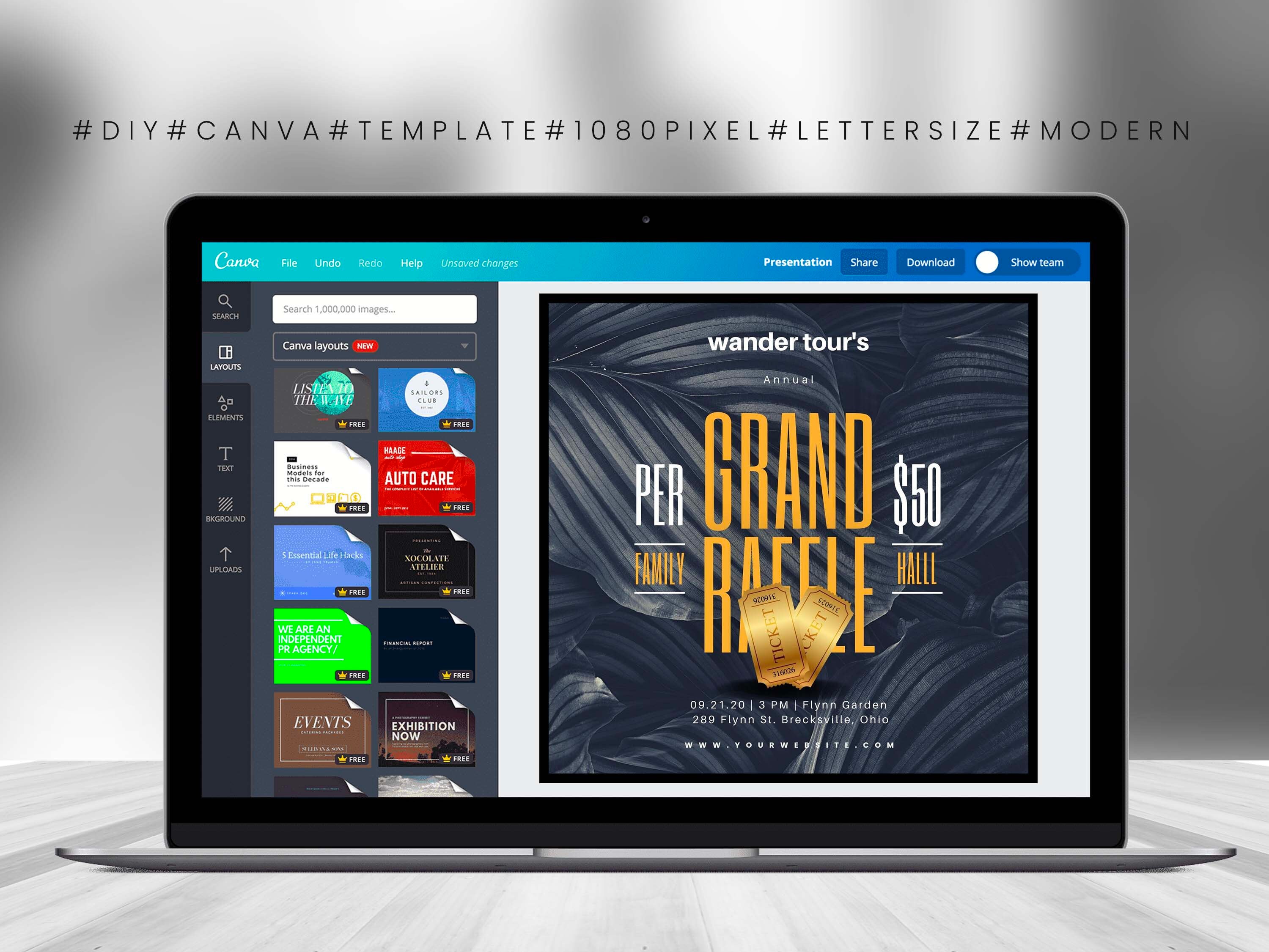 FOUNDRAISER FLYER DIY Editable Canva Template, Printable & Social Media ...
