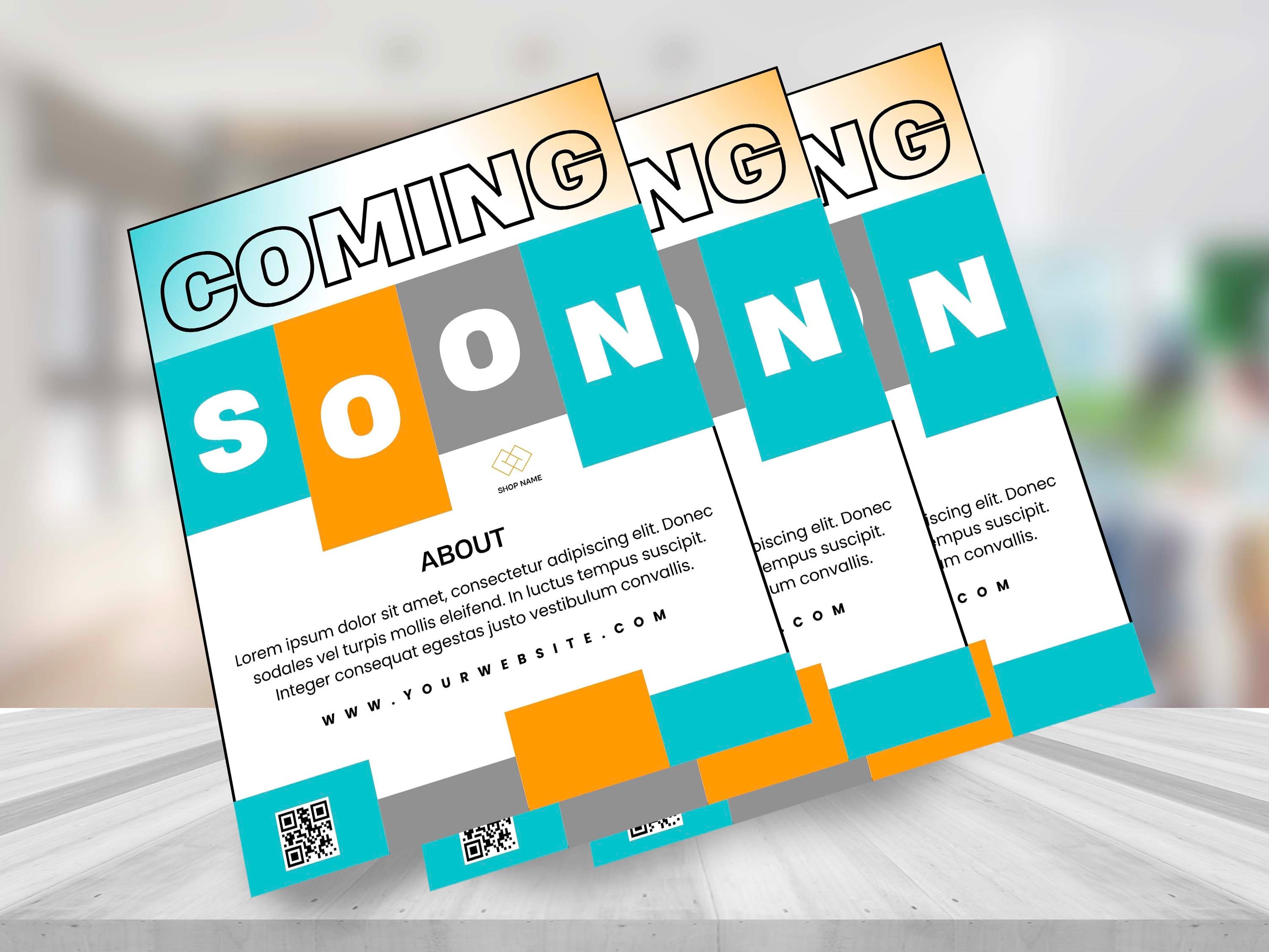 COMING SOON FLYER Diy Editable Canva Template, Printable & Social Media ...