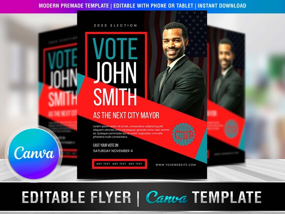 Election Campaign Poster Template
