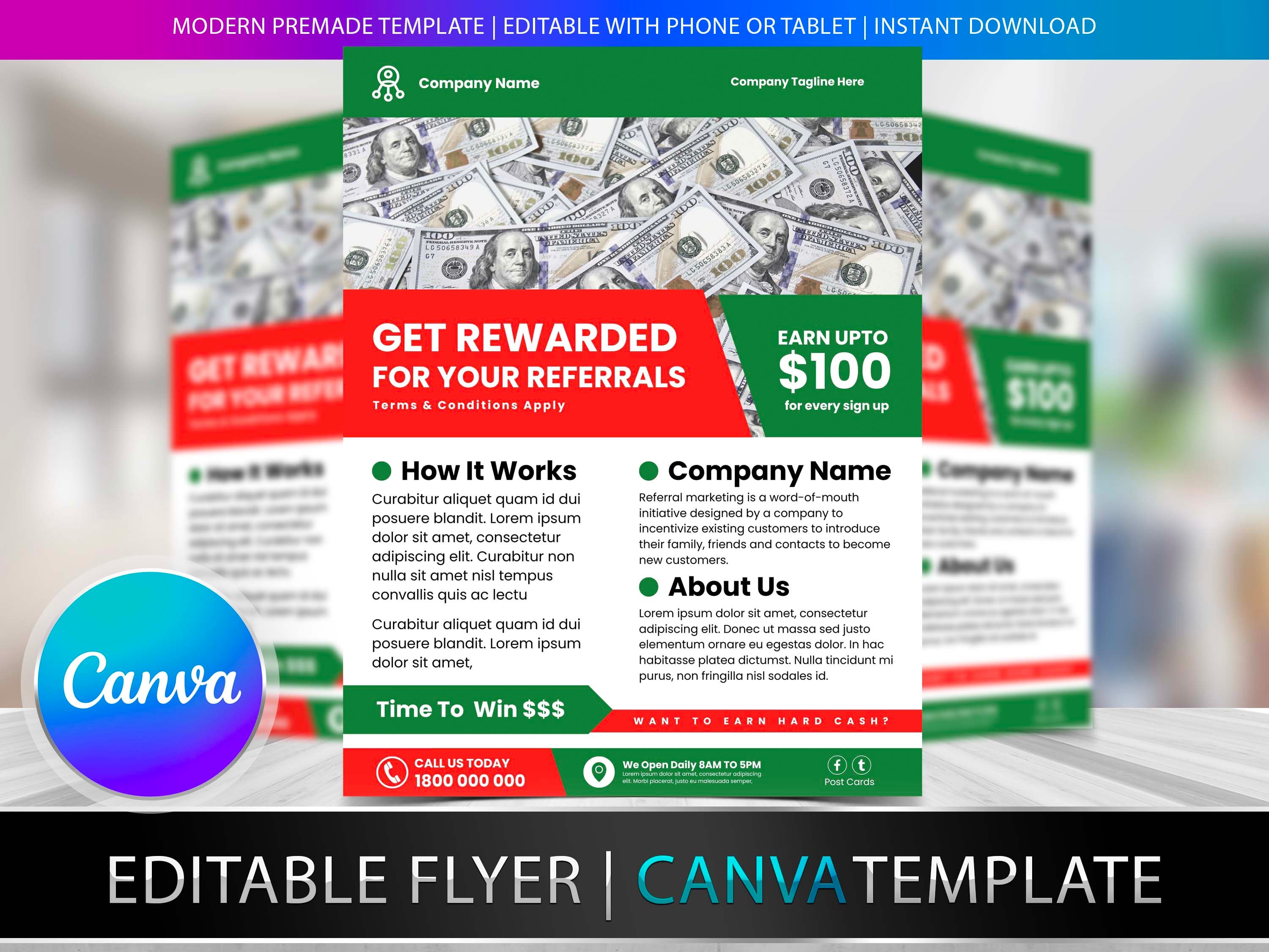 Employee Referral Bonus Flyer