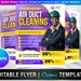 AIR DUCT CLEANING Flyer Diy Editable Canva Template, Printable & Social ...