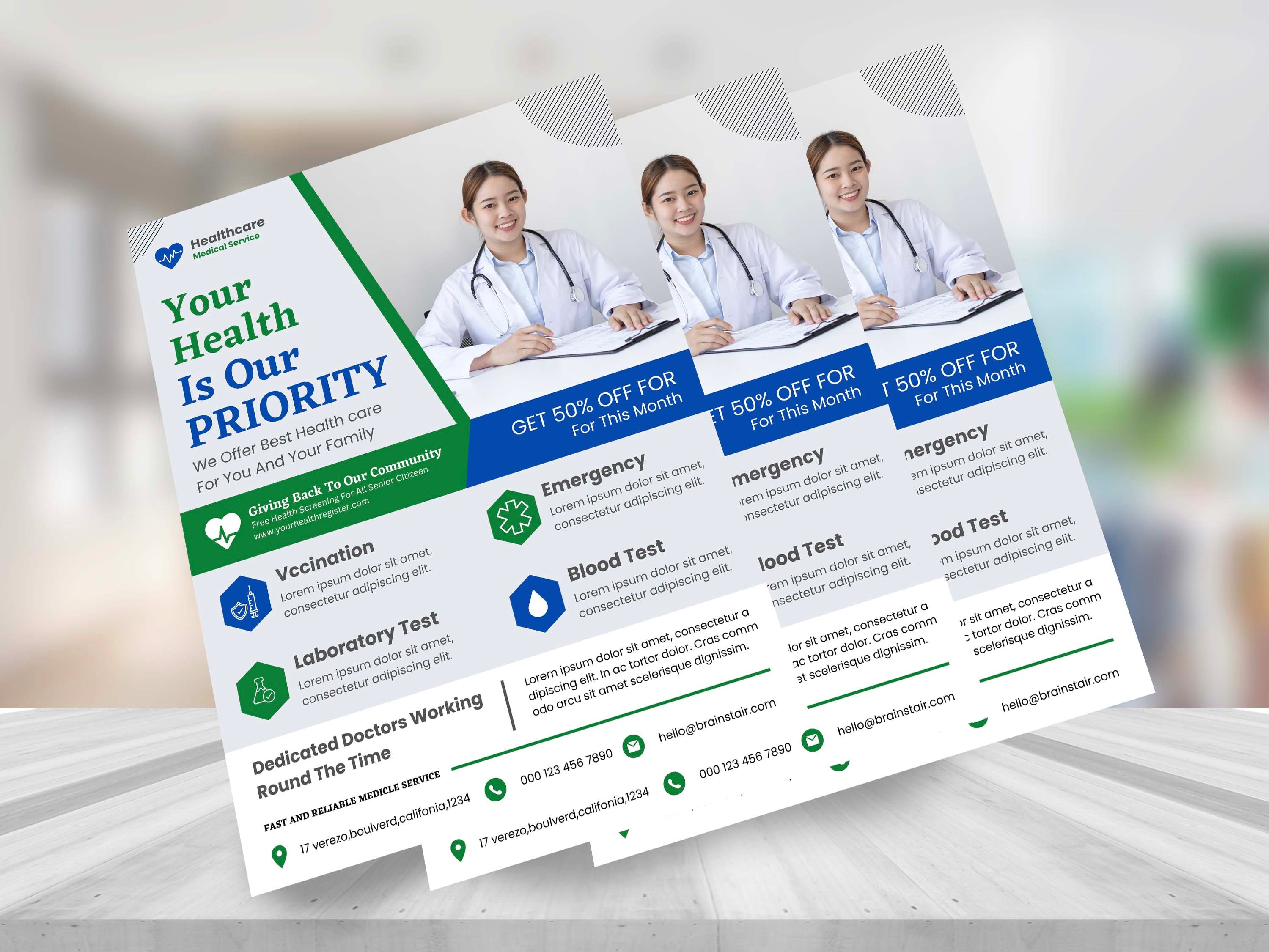 DOCTOR FLYER DIY Editable Canva Template, Printable & Social Media ...