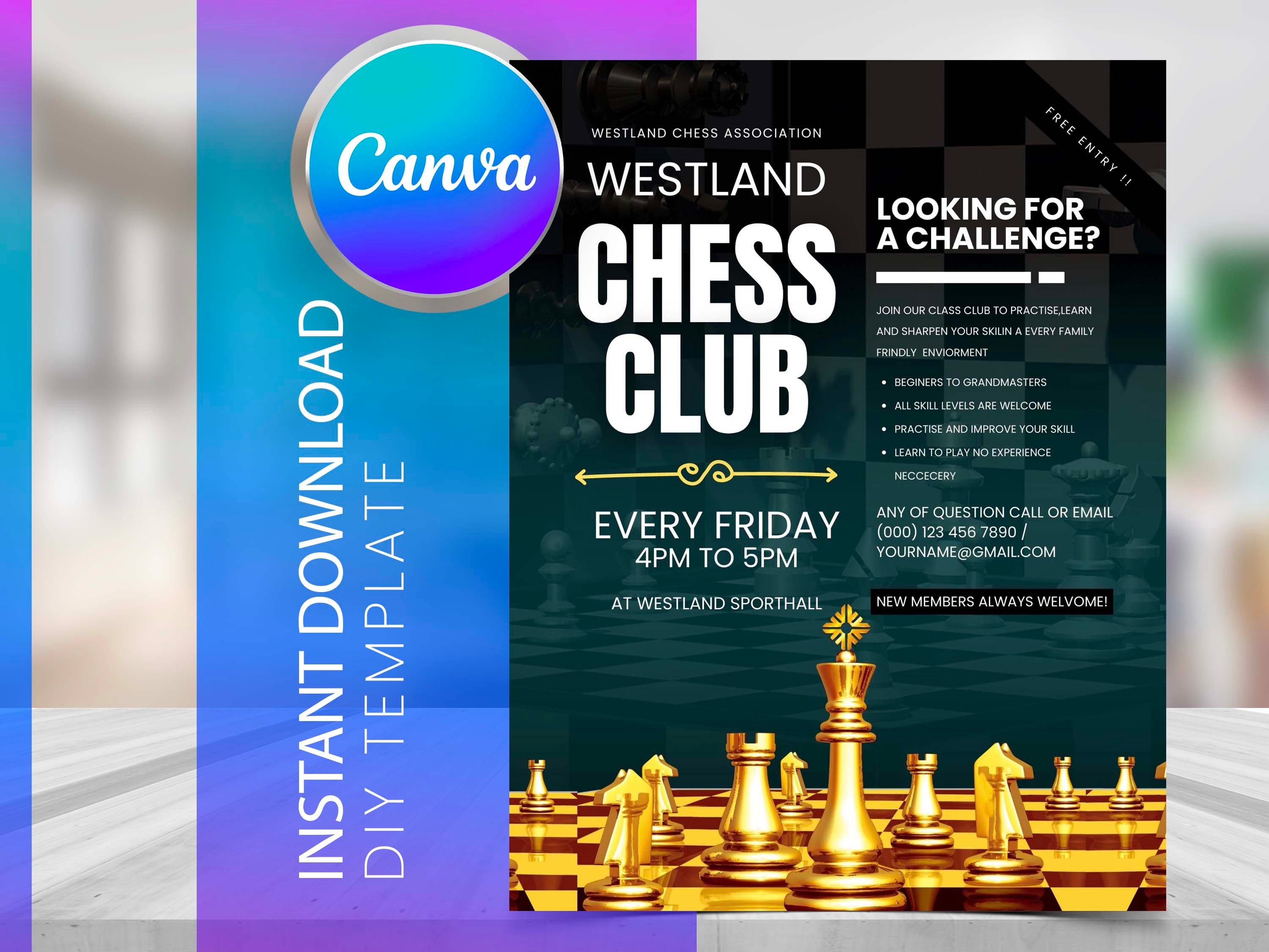 Chess Club Poster
