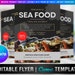 SEA FOOD SALE Flyer Diy Editable Canva Template, Printable & Social ...