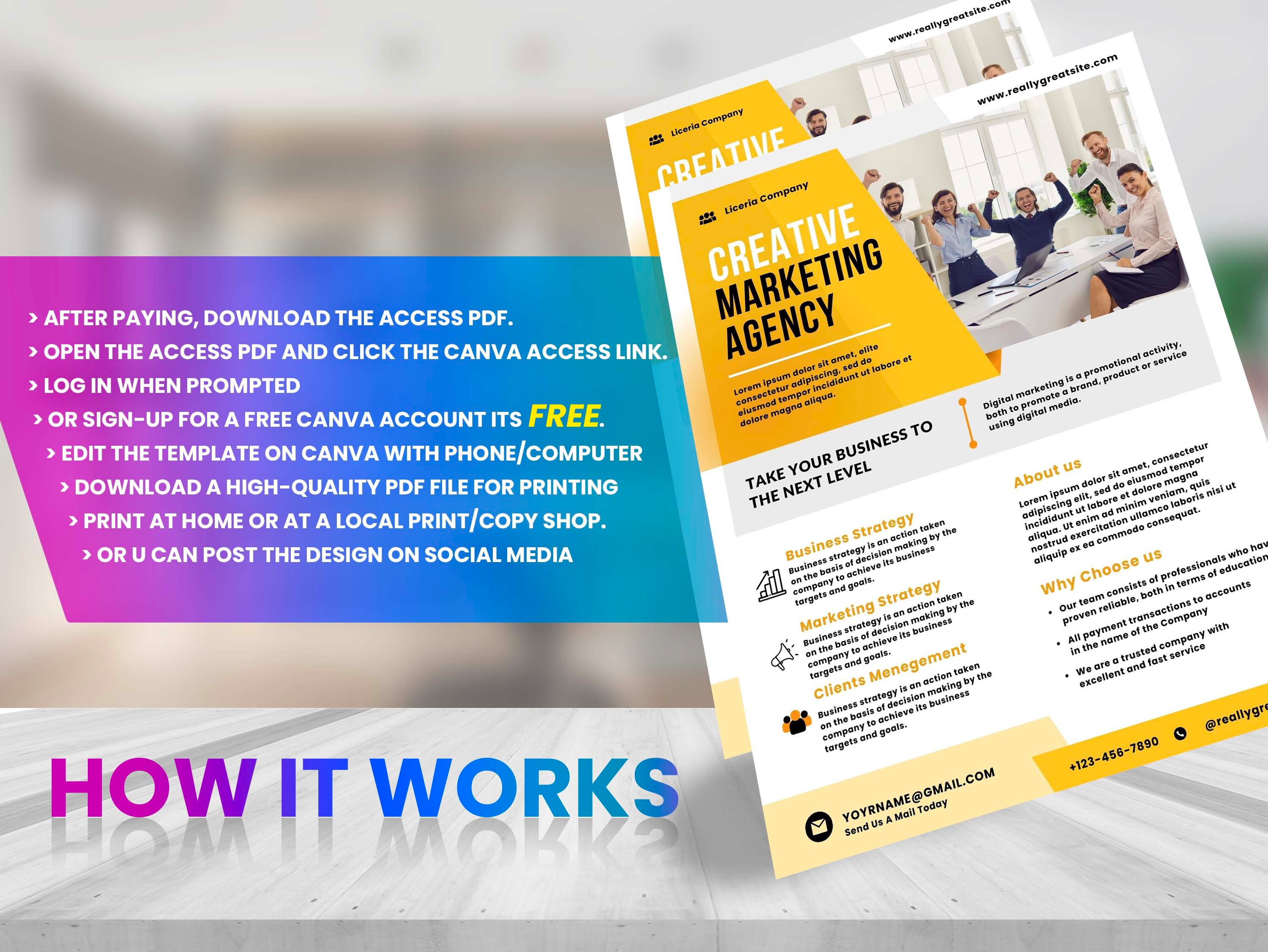 STAFFINF AGENCY FLYER Diy Editable Canva Template, Printable & Social ...
