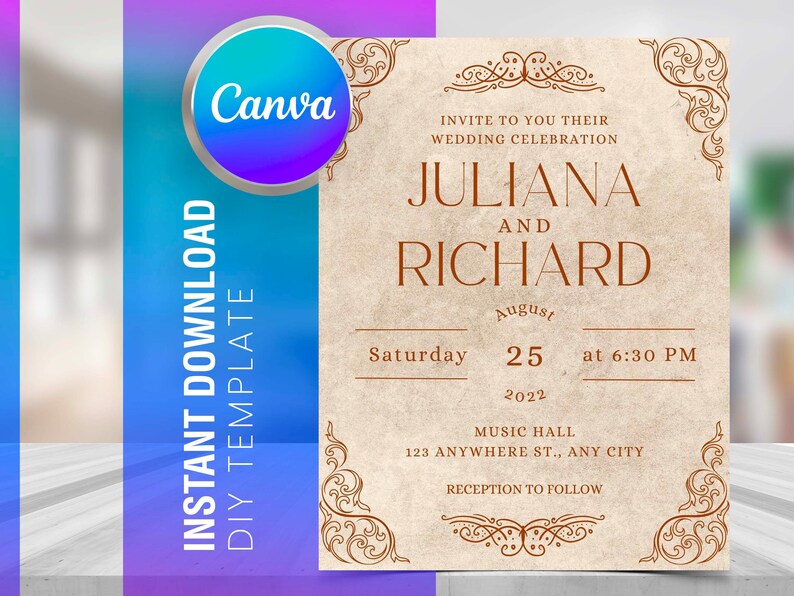 WEDDING VENUE FLYER Diy Editable Canva Template, Printable & Social ... WEDDING VENUE FLYER Diy Editable Canva Template, Printable & Social ...