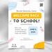 BACK TO SCHOOL Flyer Diy, Editable Canva Template, Printable & Social ...