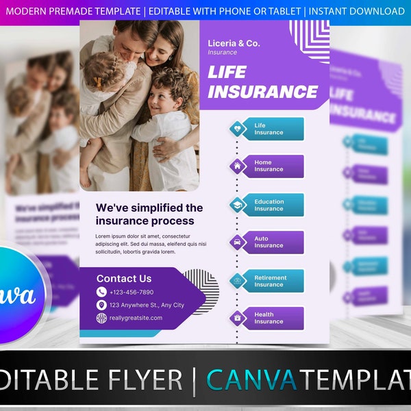 Life Insurance Flyer Template - Etsy