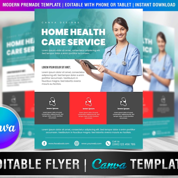 Home Care Flyer - Etsy