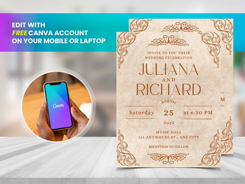 WEDDING VENUE FLYER Diy Editable Canva Template, Printable & Social ... WEDDING VENUE FLYER Diy Editable Canva Template, Printable & Social ...