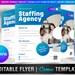 STAFFING AGENCY FLYER Diy Editable Canva Template, Printable & Social ...