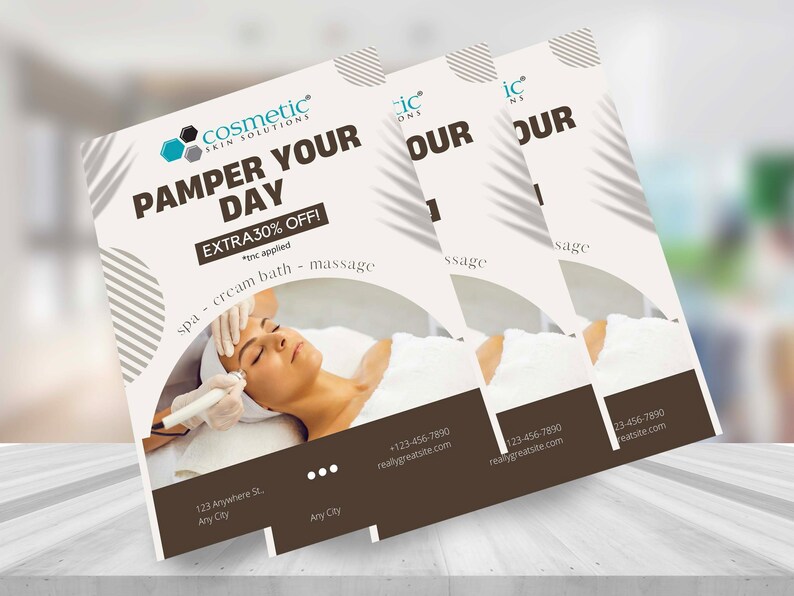 ACNE TREATMENT FLYER Diy Editable Canva Template, Printable & Social ...