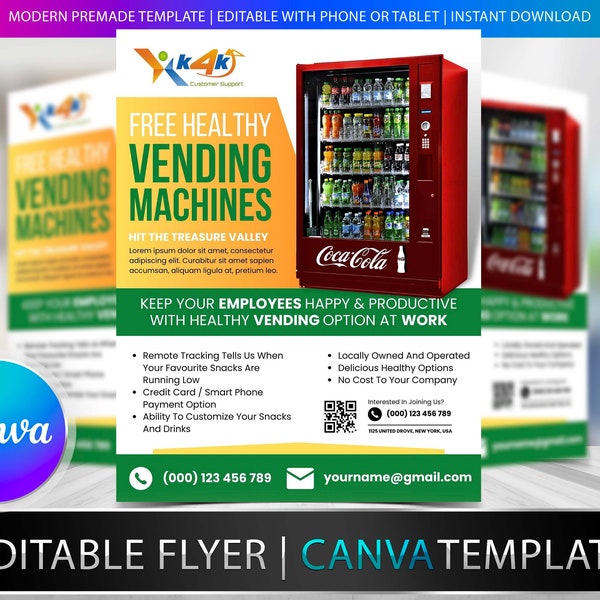 Vending Machine Flyer - Etsy