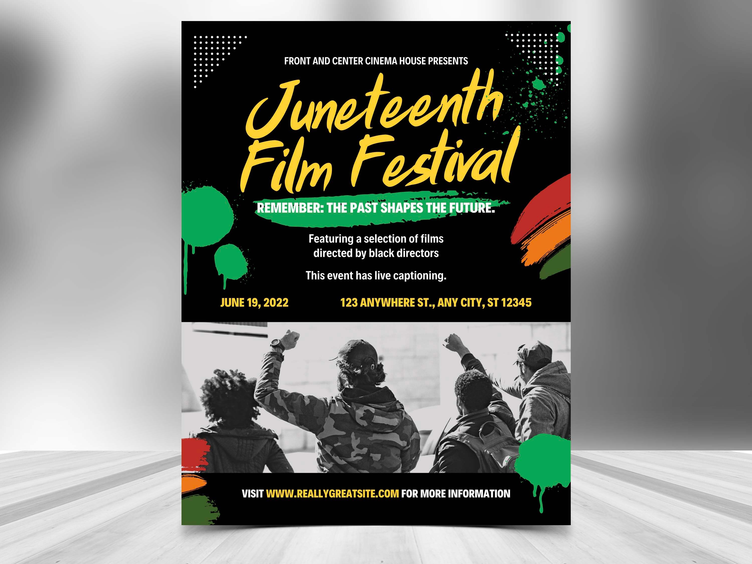 JUNETEENTH FLYER DIY Editable Canva Template, Printable & Social Media ...