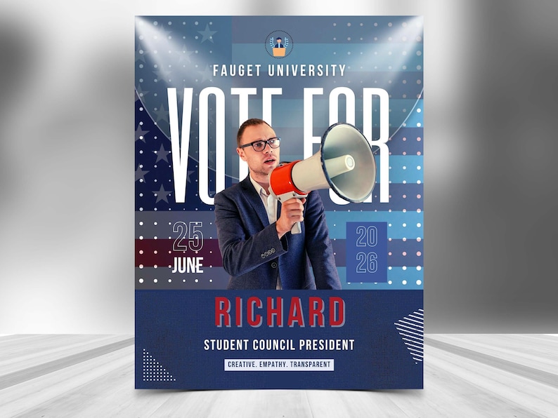 ELECTION CAMPAIGN Flyer Diy Editable Canva Template, Printable & Social ...