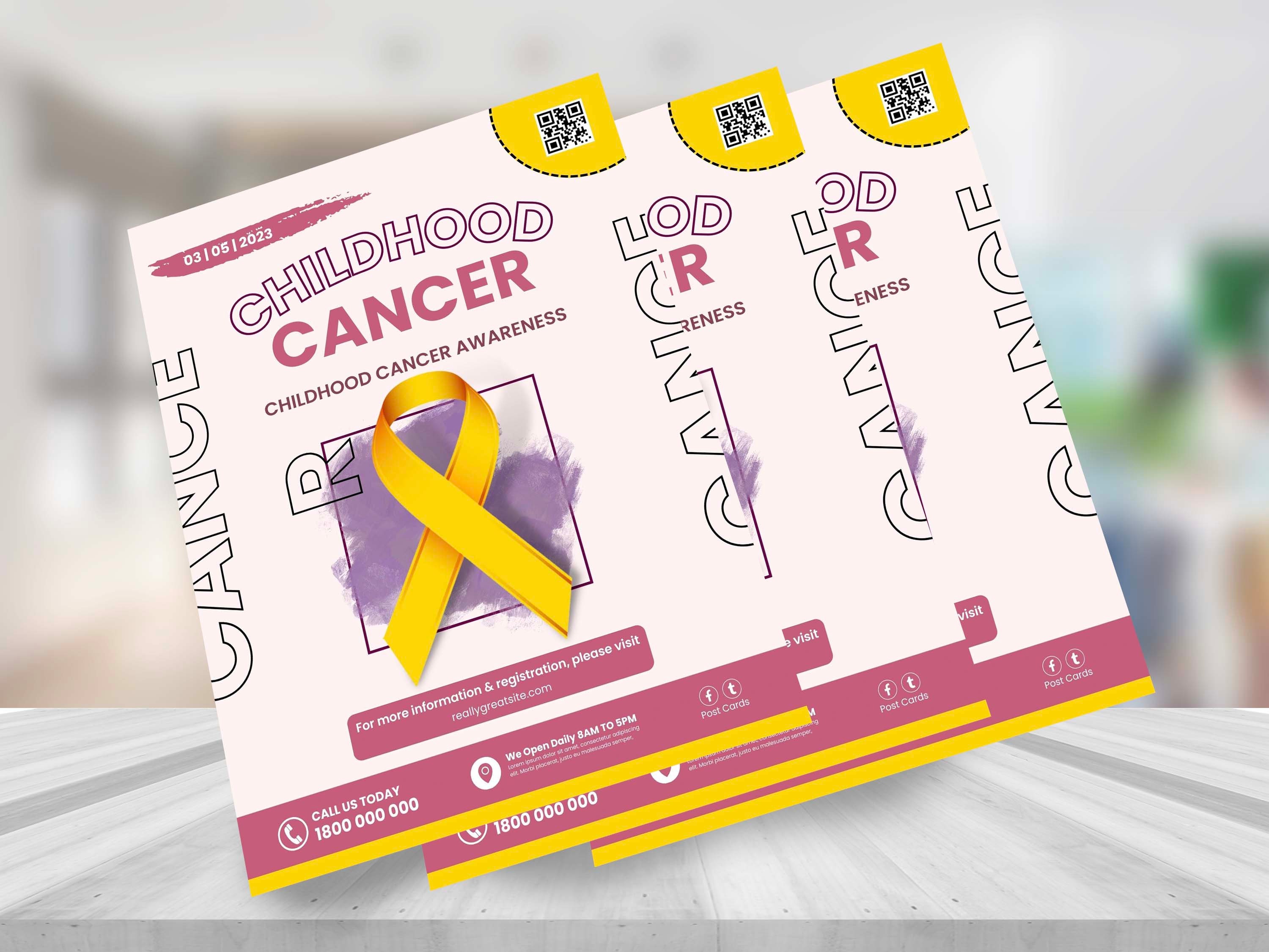 CANCER AWARENESS FLYER Diy Editable Canva Template, Printable & Social ...