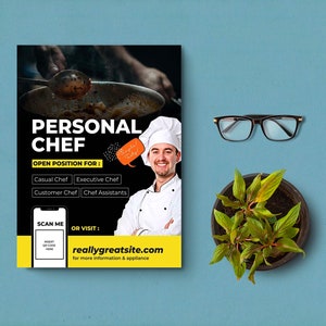 PERSONAL CHEF FLYER Diy, Editable Canva Template, Printable & Social ...