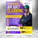 AIR DUCT CLEANING Flyer Diy Editable Canva Template, Printable & Social ...