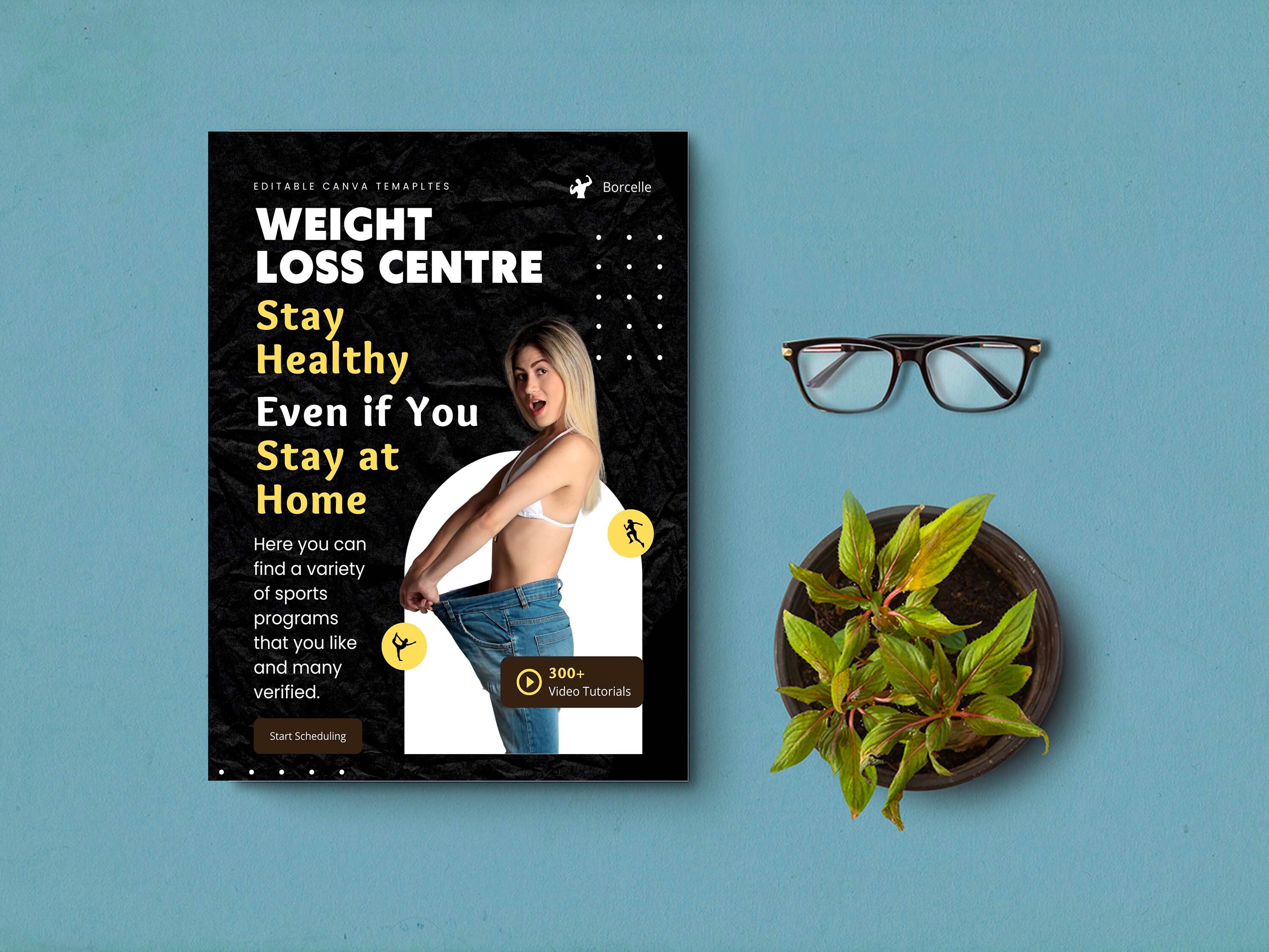 WEIGHT LOSE FLYER Diy, Editable Canva Template, Printable & Social ...