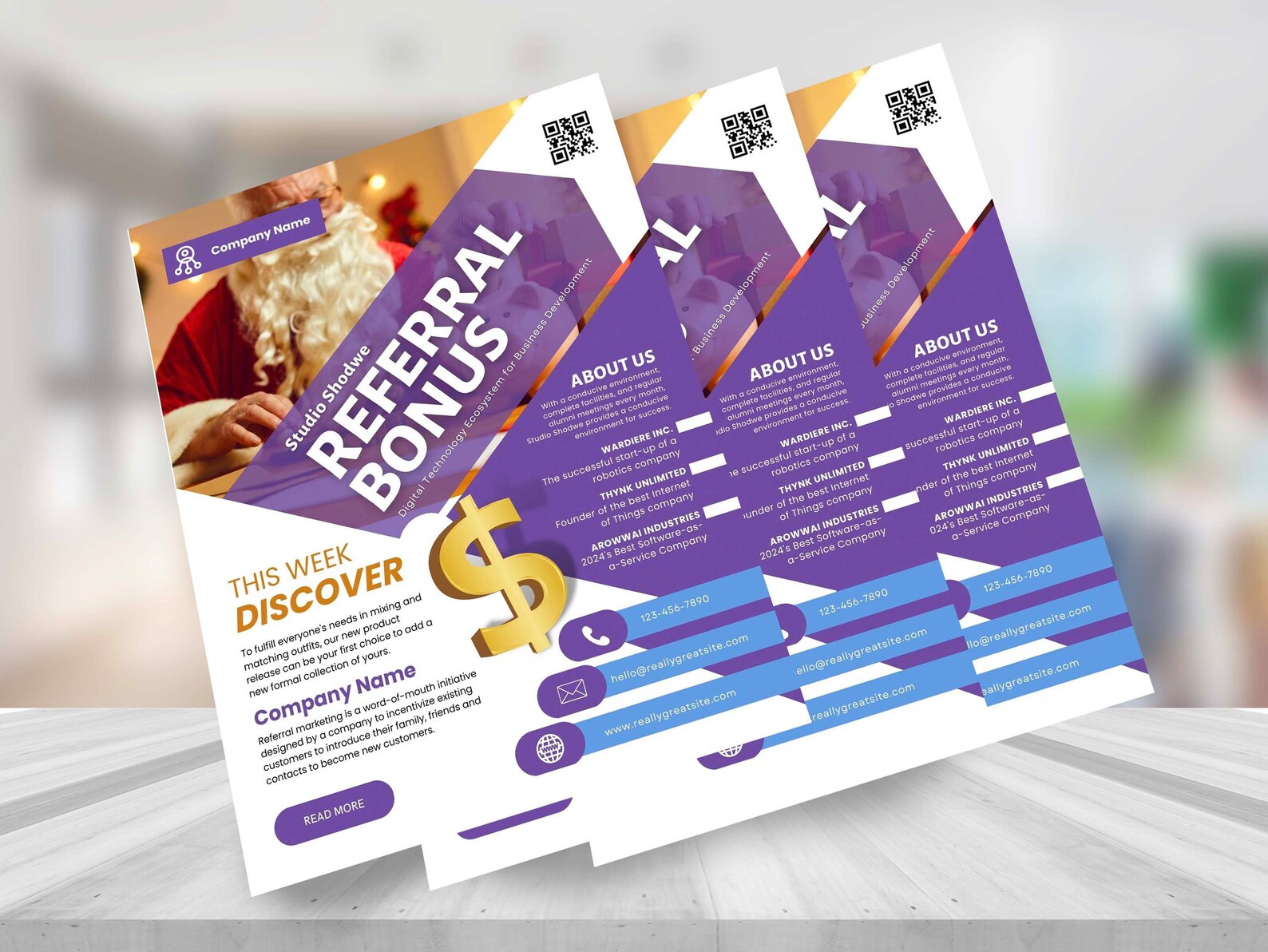 REFERRAL BONUS FLYERS Diy Editable Canva Template, Printable & Social ...