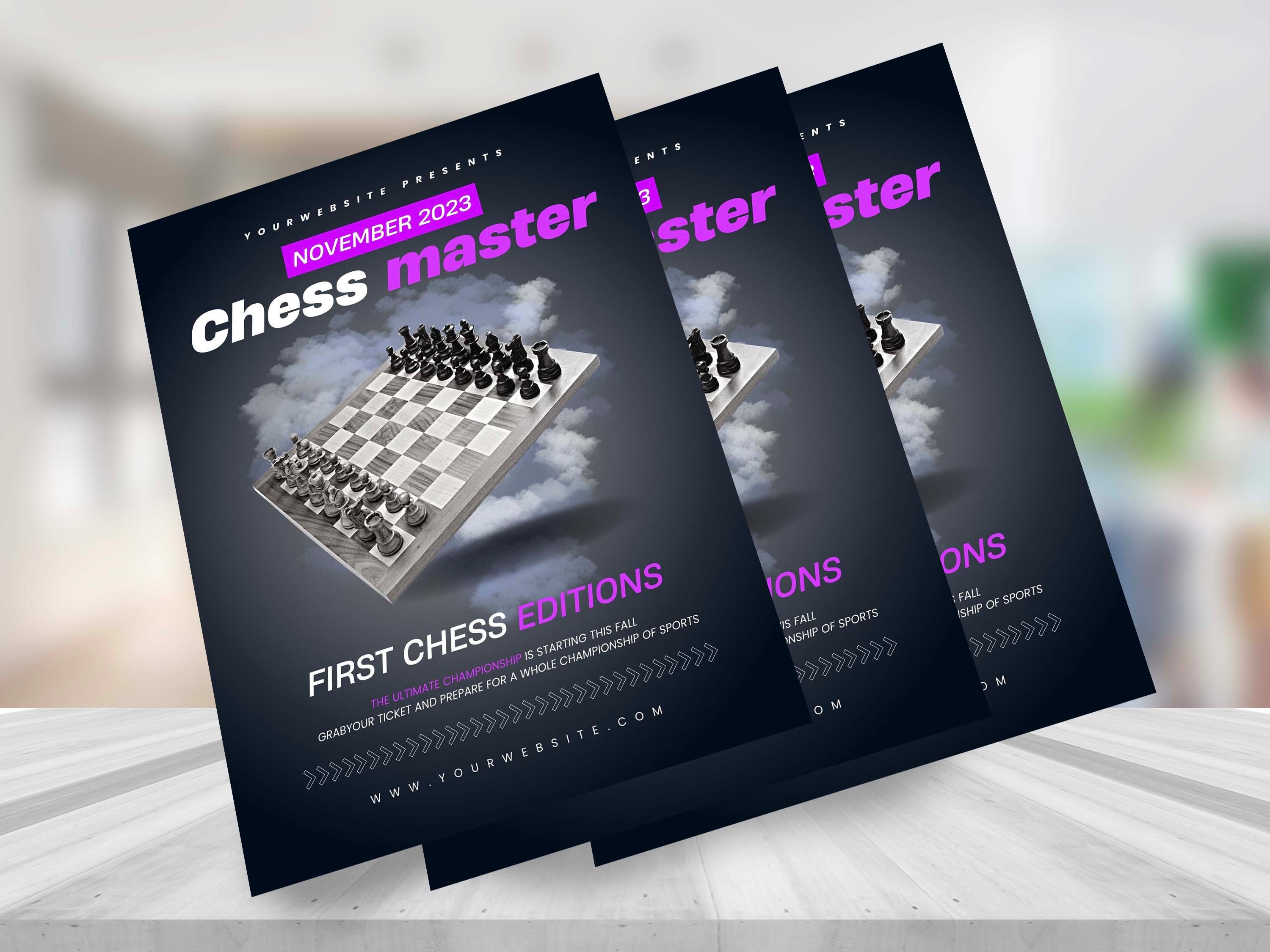 CHESS CLUB FLYER Diy Editable Canva Template, Printable & Social Media ...