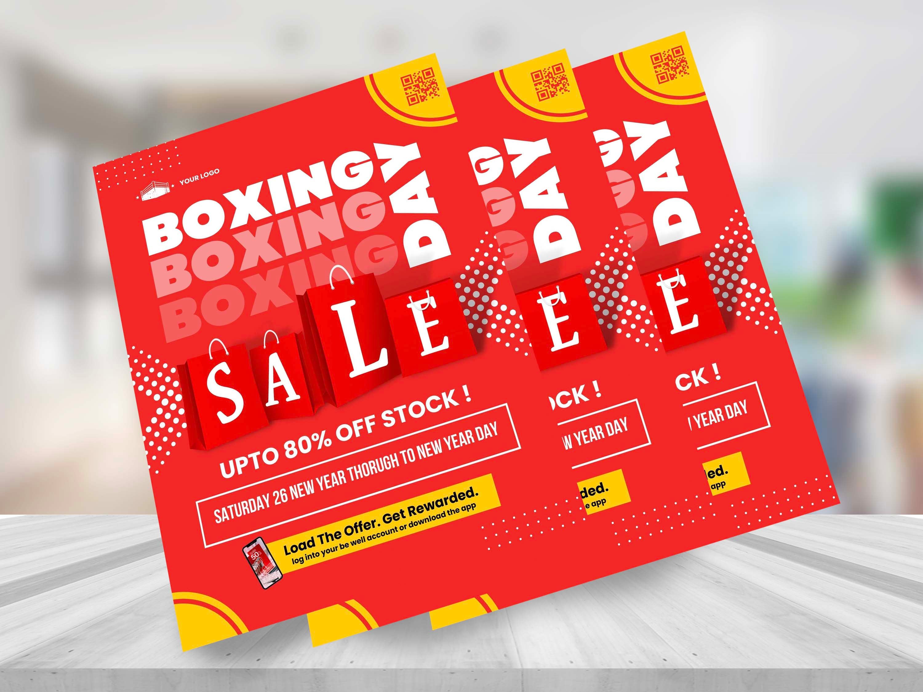 BOXING DAY FLYER Diy Editable Canva Template, Printable & Social Media ...