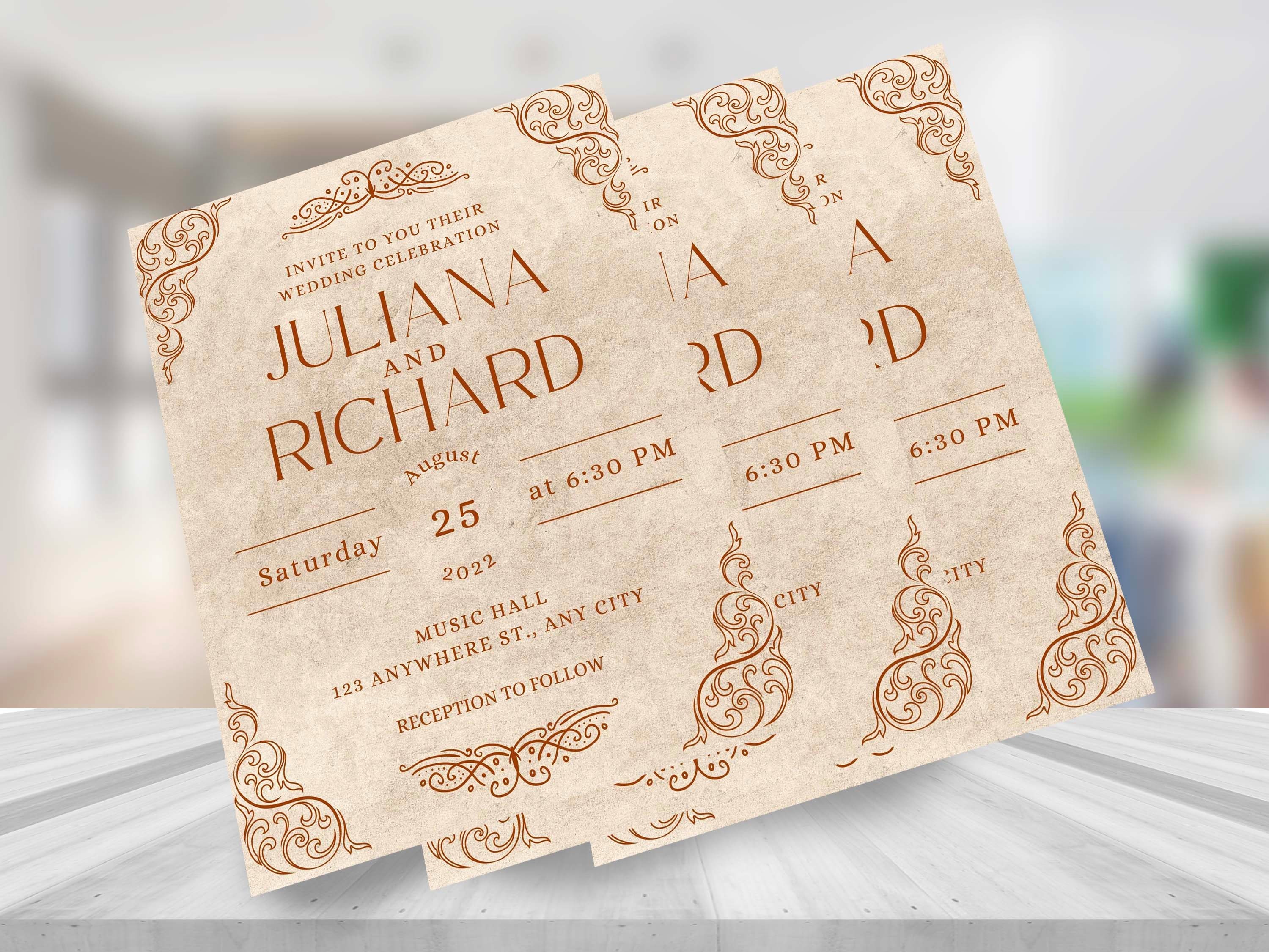 WEDDING VENUE FLYER Diy Editable Canva Template, Printable & Social ...