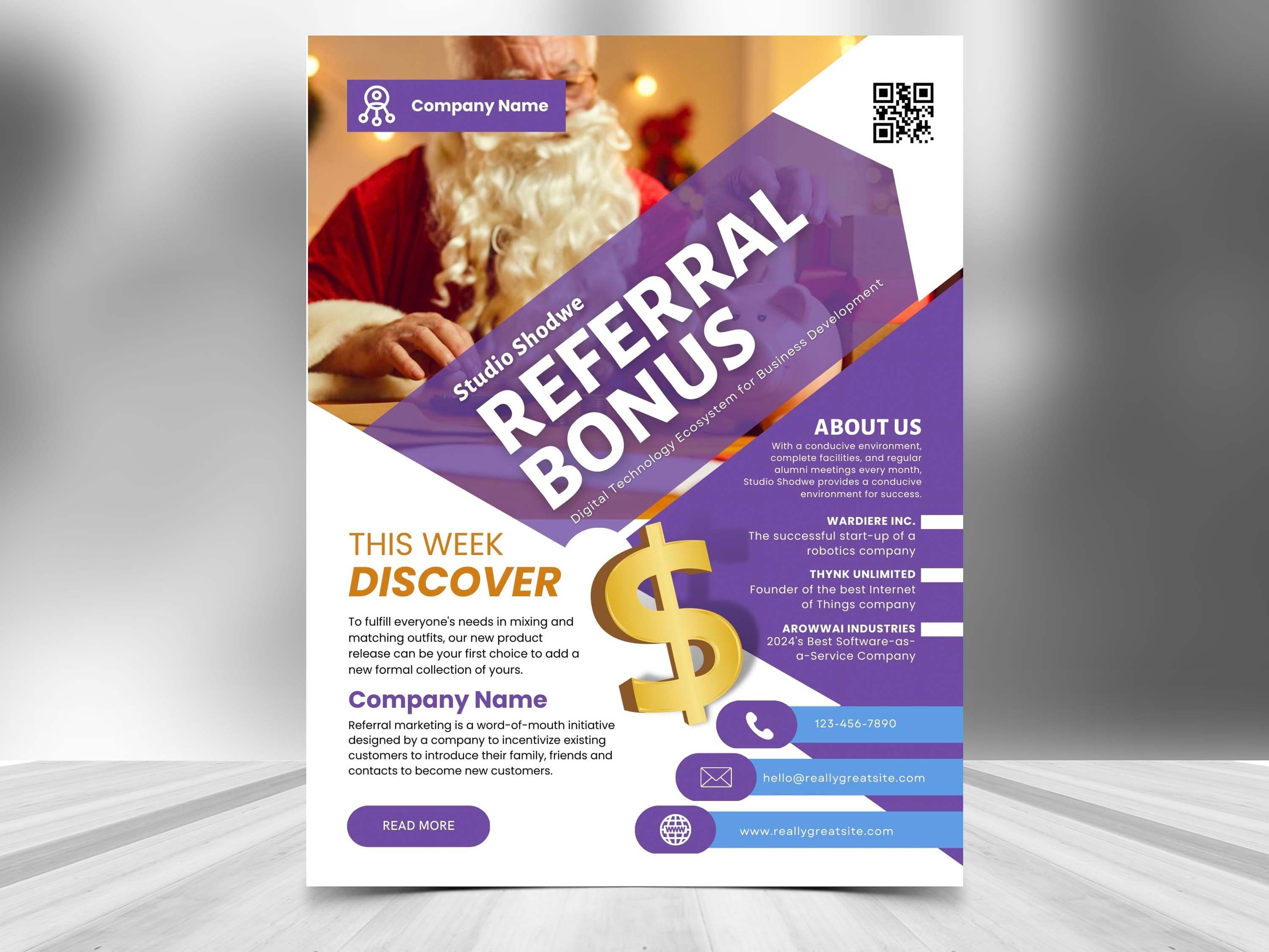 REFERRAL BONUS FLYERS Diy Editable Canva Template, Printable & Social ...
