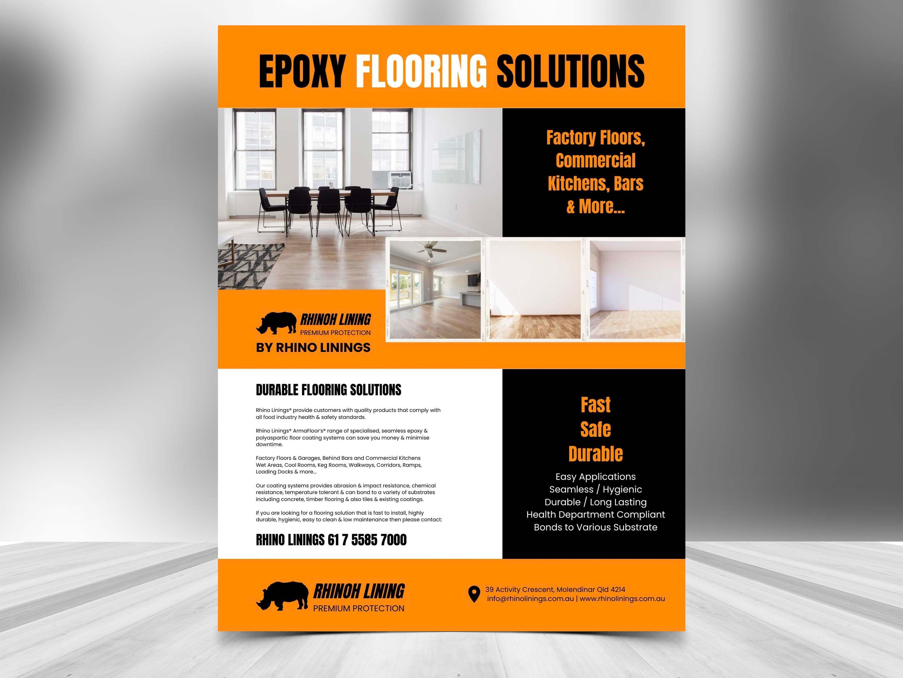 EPOXY FLOORING FLYER Diy Editable Canva Template, Printable & Social ...