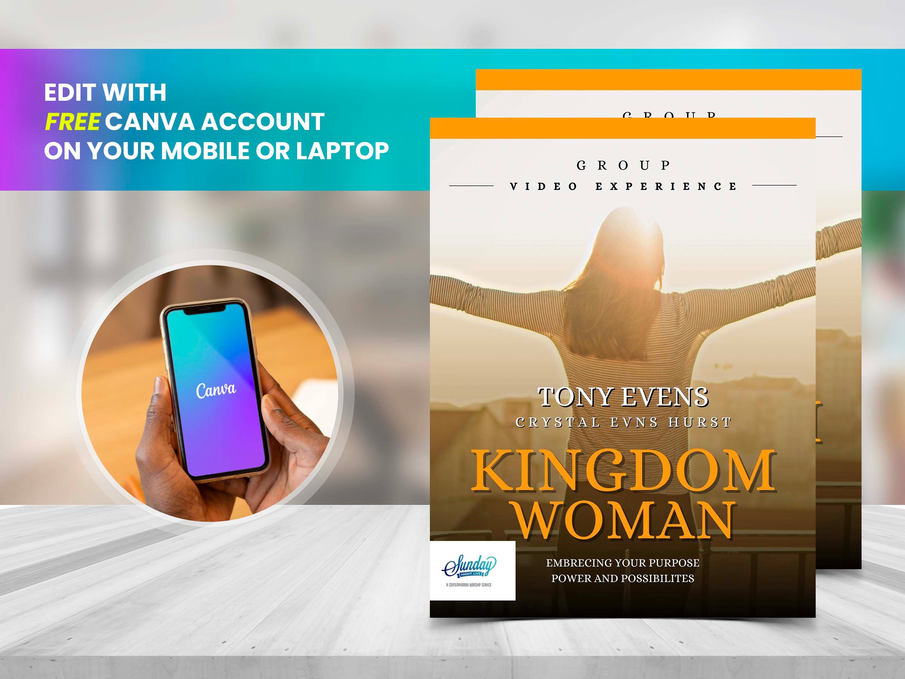 INITIAL SERMON FLYER Diy Editable Canva Template, Printable & Social ...