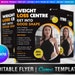WEIGHT LOSE FLYER Diy, Editable Canva Template, Printable & Social ...