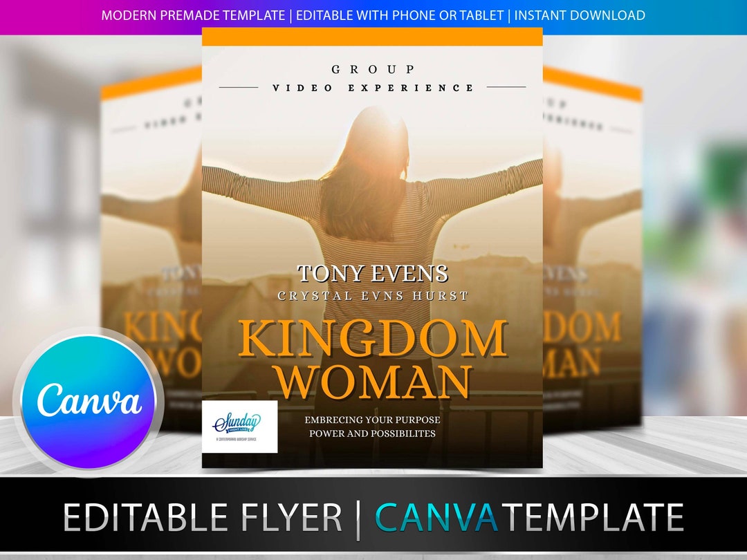 INITIAL SERMON FLYER Diy Editable Canva Template, Printable & Social ...
