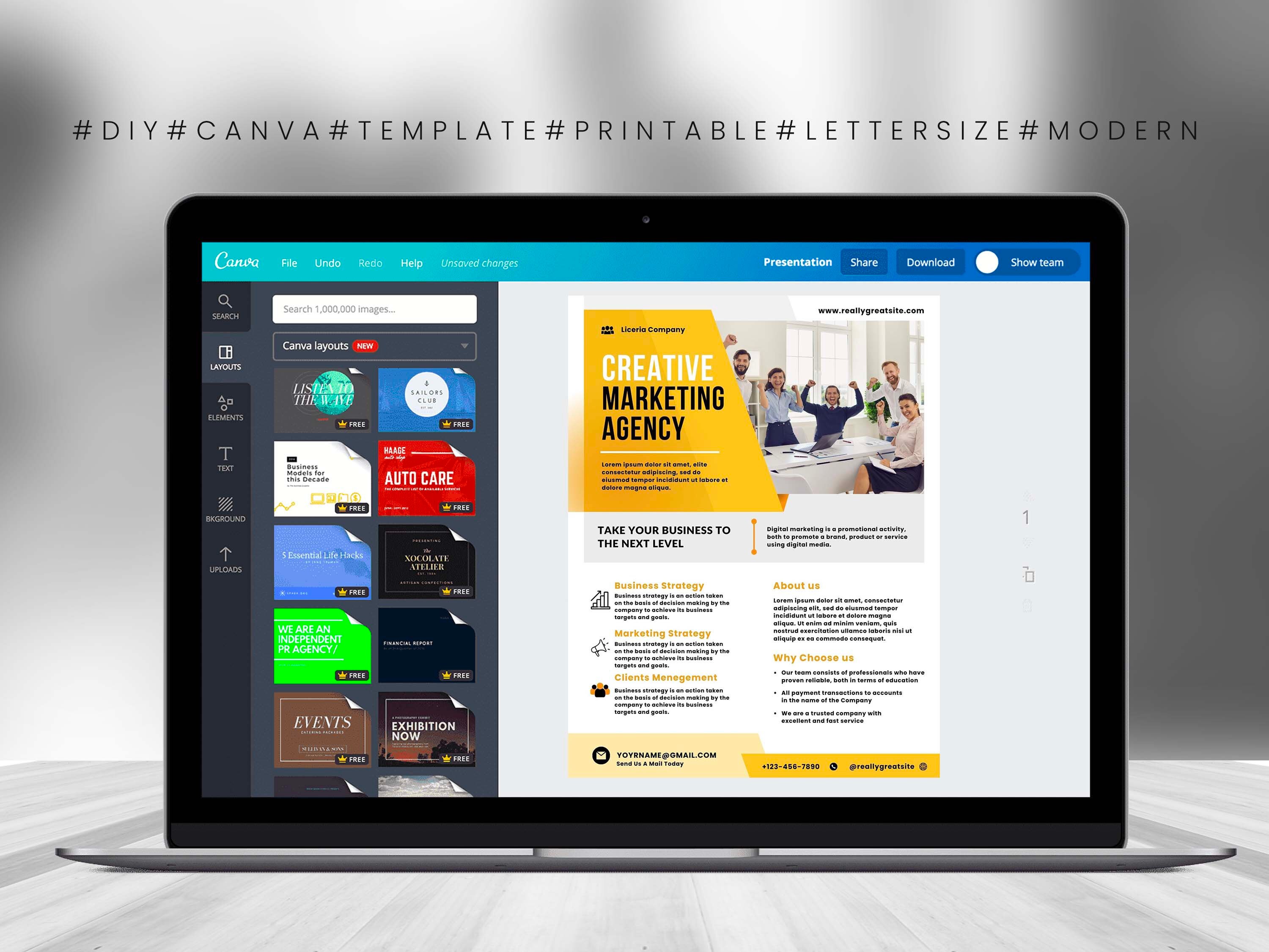 STAFFINF AGENCY FLYER Diy Editable Canva Template, Printable & Social ...