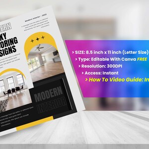EPOXY FLOORING FLYER Diy Editable Canva Template, Printable & Social ...