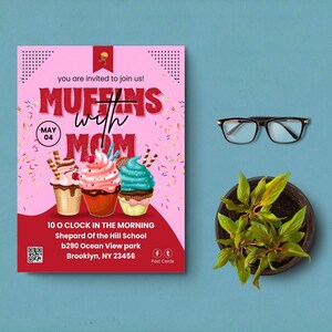 MUFFIN MOM FLYER Diy, Editable Canva Template, Printable & Social Media ...