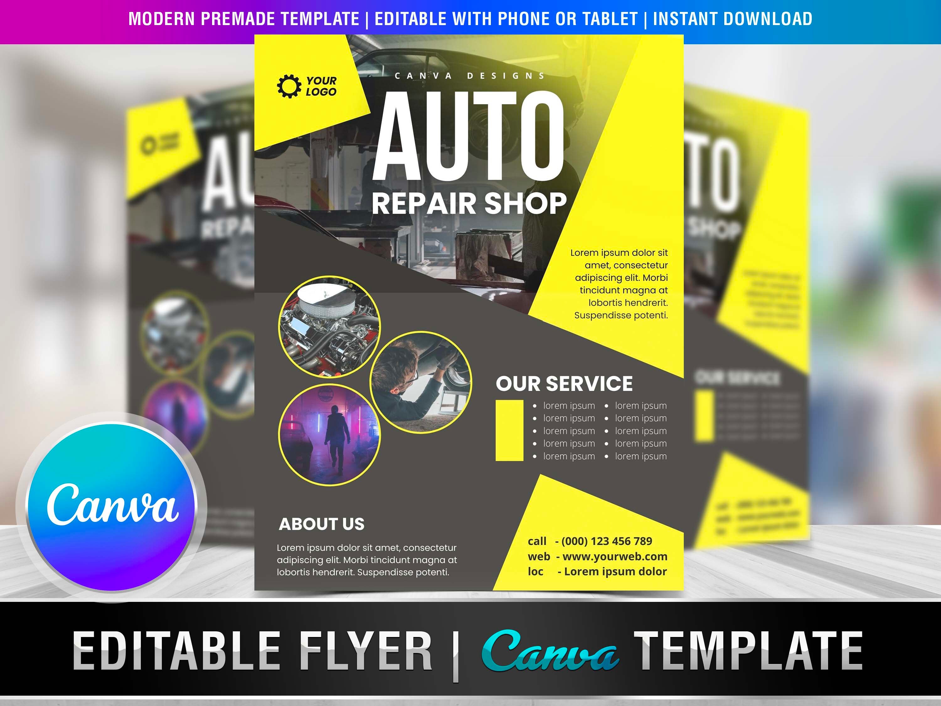 Sample Of Flyers Auto Repair Shops