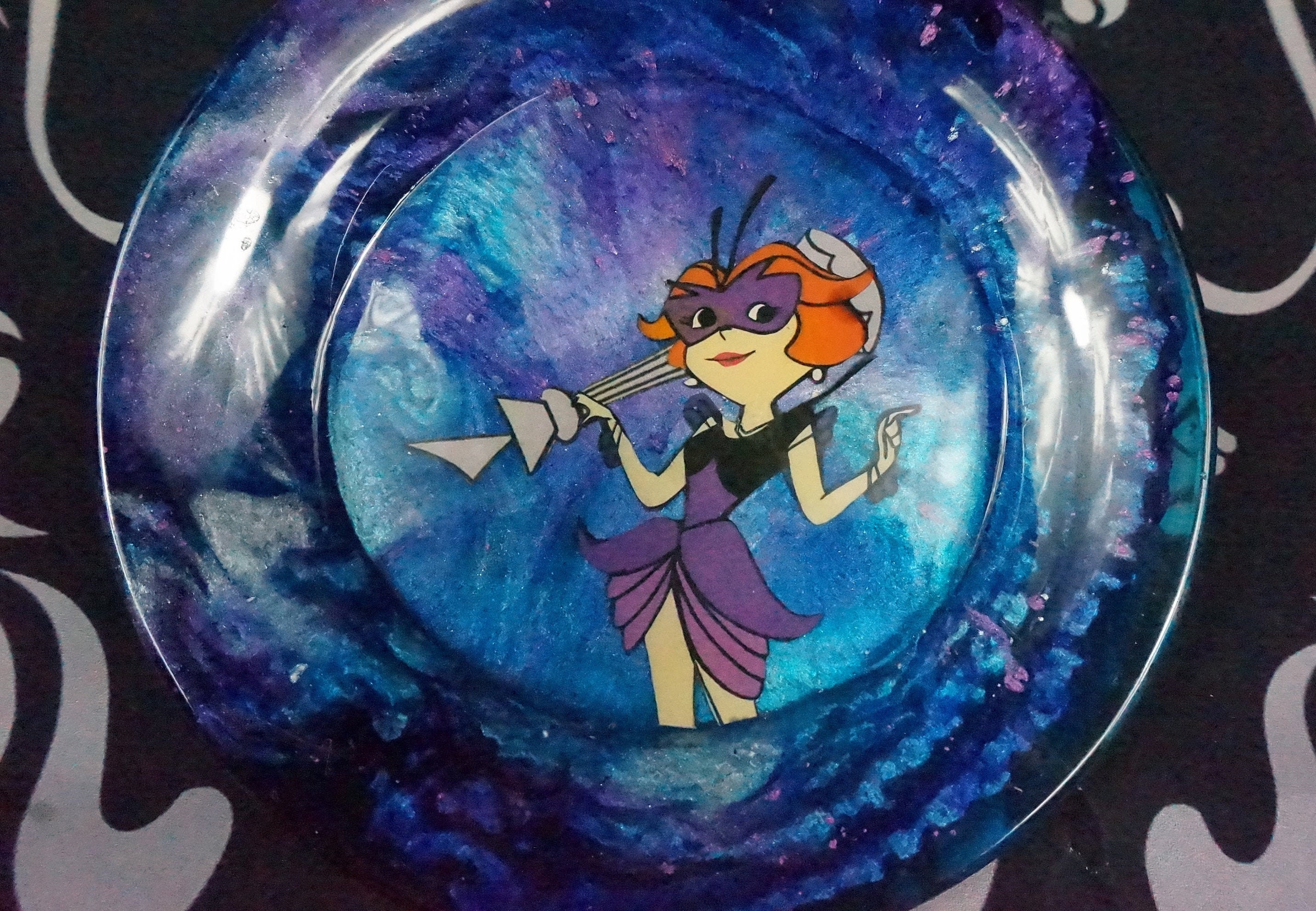 Cosplay Masquerade Jane Jetson in Shimmer Blue with Purple | Etsy