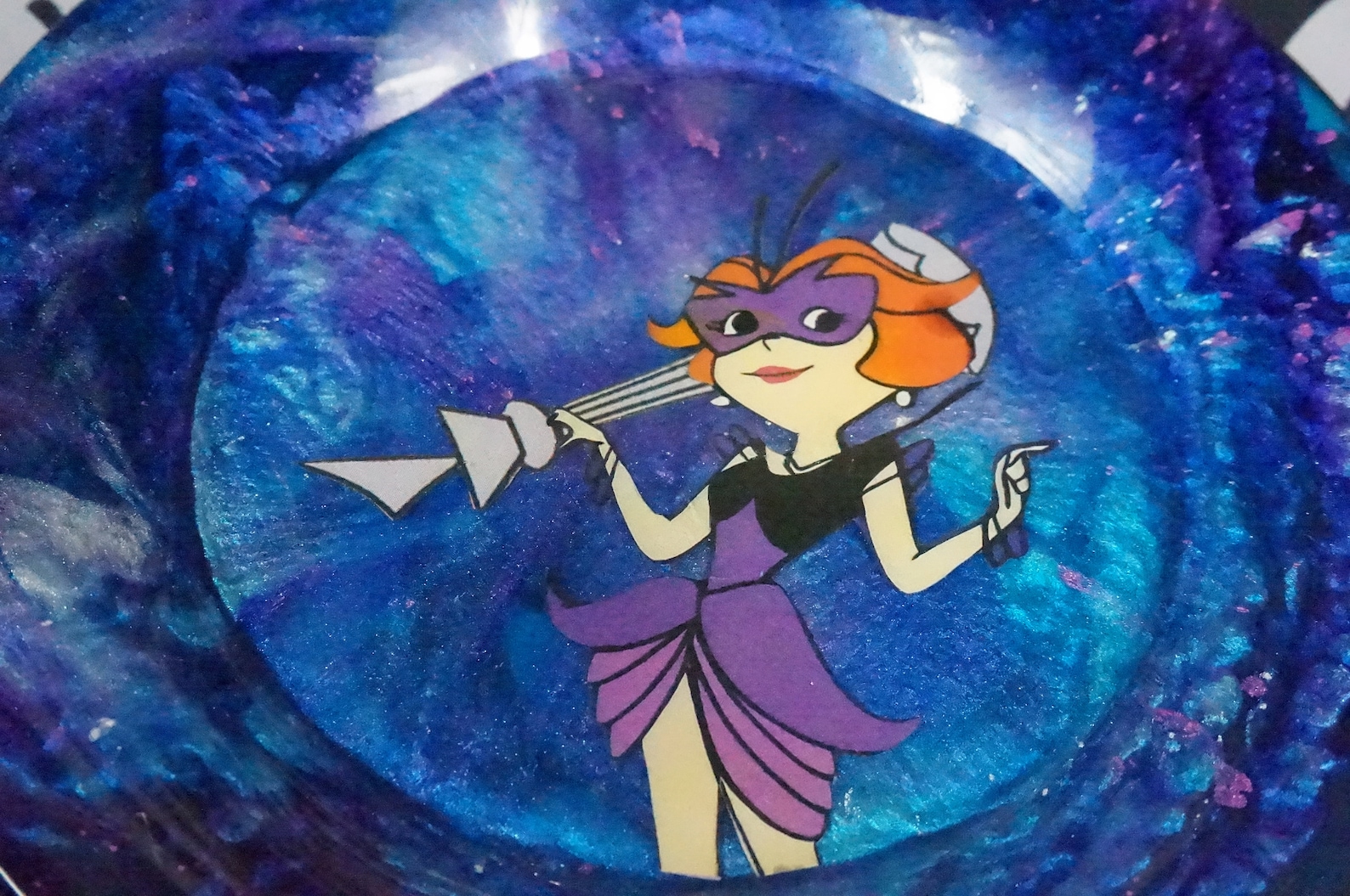 Cosplay Masquerade Jane Jetson in Shimmer Blue with Purple | Etsy