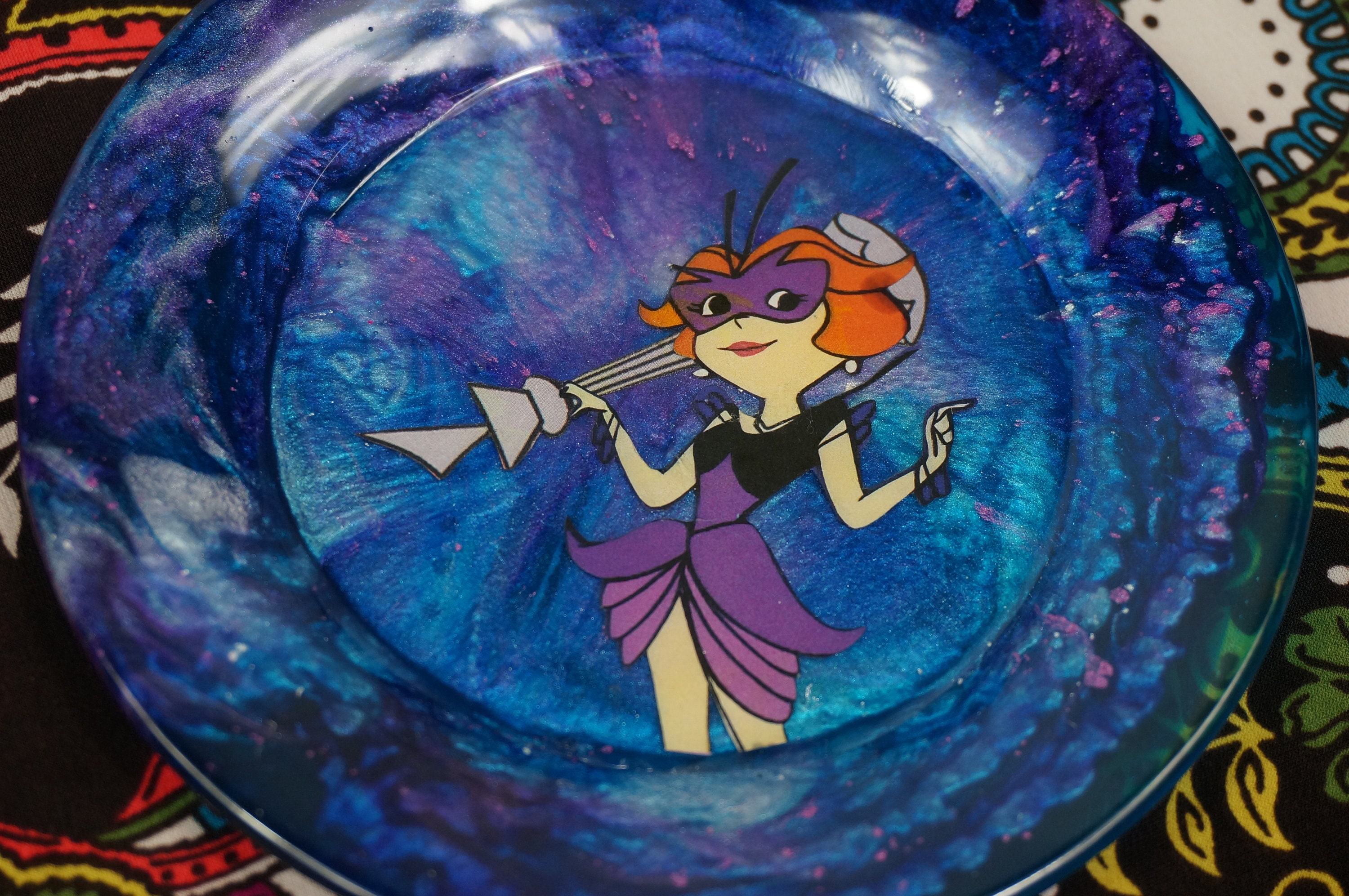 Cosplay Masquerade Jane Jetson in Shimmer Blue with Purple | Etsy