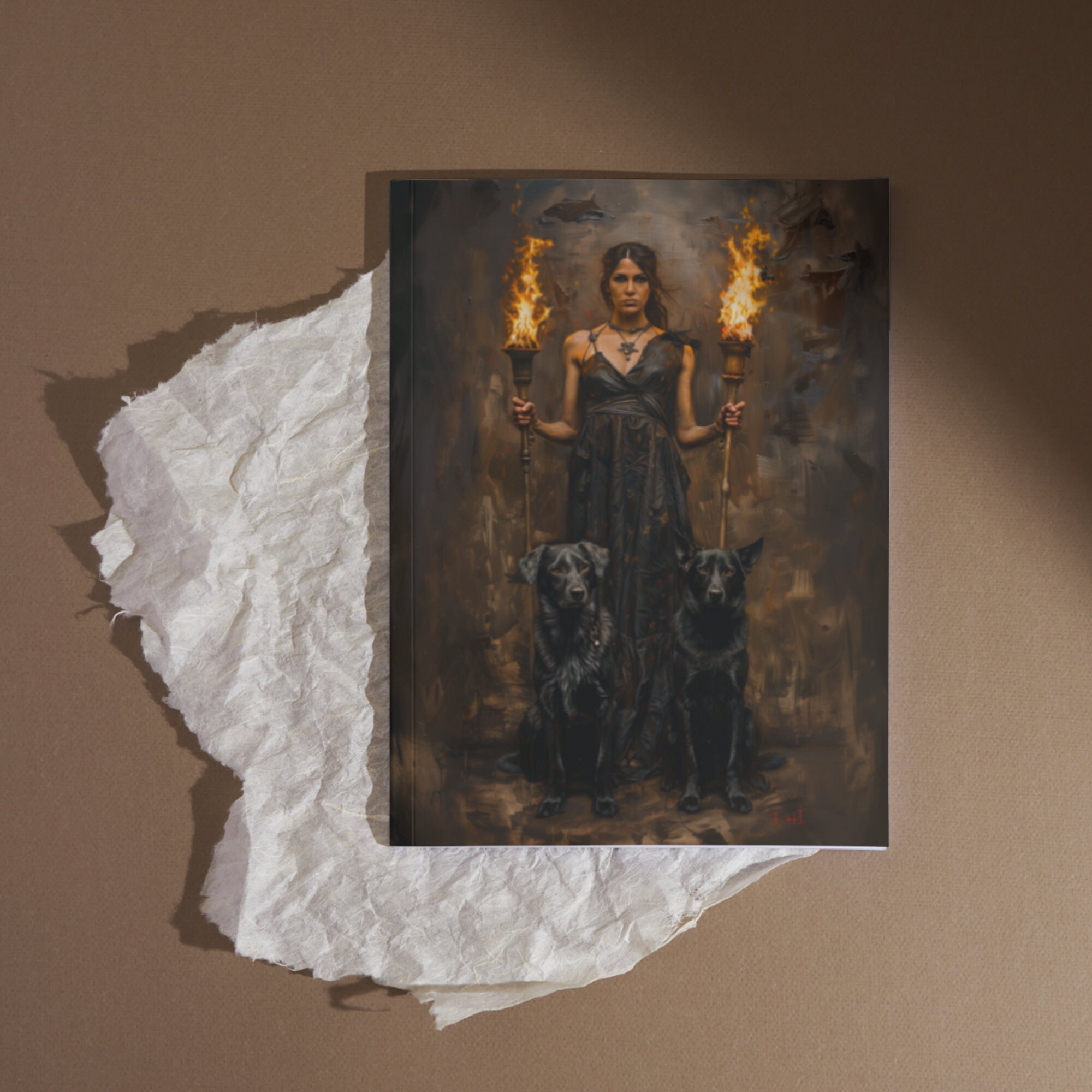 Hekate Goddess of Witchcraft AI Art Printable, Triple Goddess Hecate ...