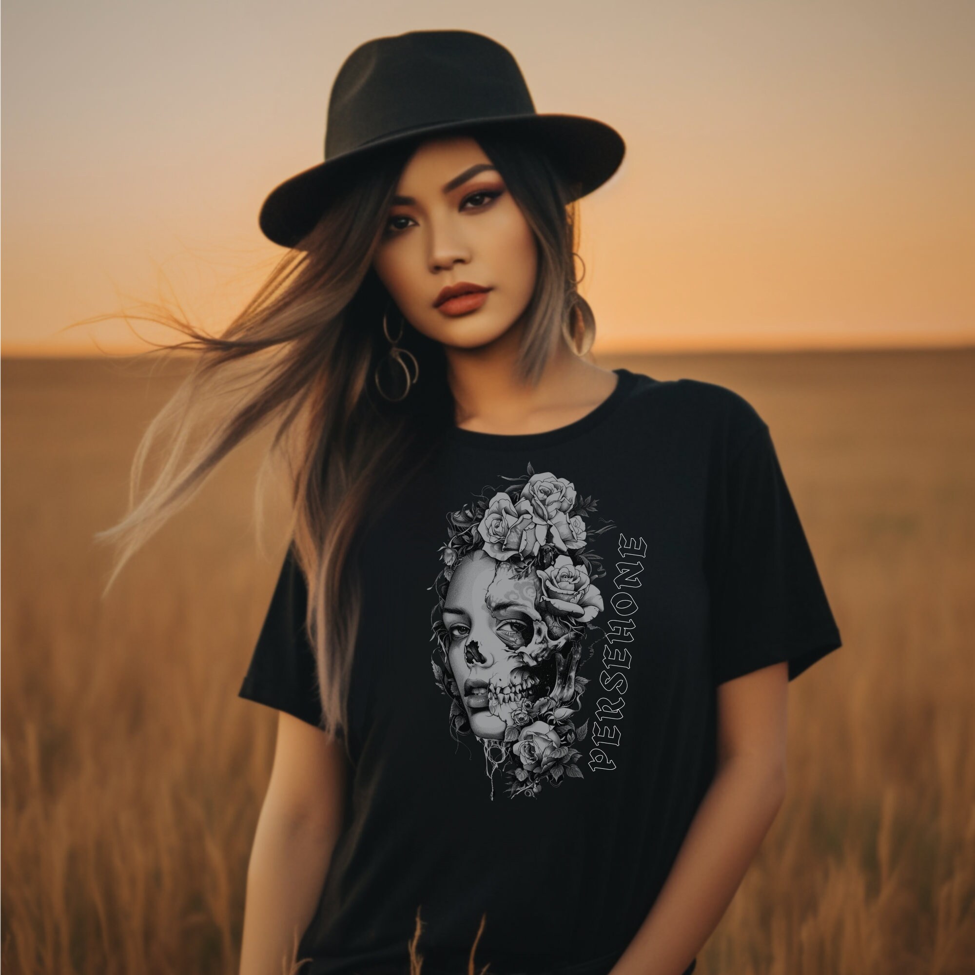 Queen Persephone Ancient Greek Goddess Shirt, Pagan Witchcraft Black ...